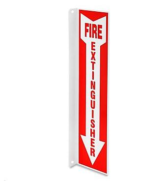 3D FIRE EXTINGUISHER IN DIRECTIONAL ARROW PLASTIC SIGN 4"x 18" - Canada ...