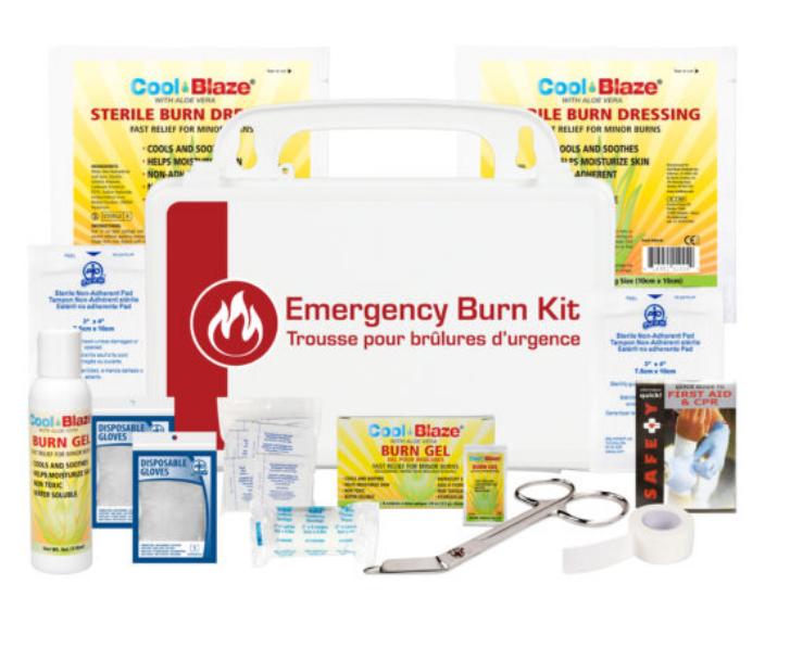 COOLBLAZE EMERGENCY BURN KIT IN A PLASTIC CASE - Canada Safety